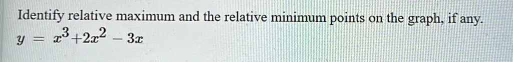 SOLVED: Identify relative maximum and the relative minimum points on ... SOLVED: Identify relative maximum and the relative minimum points on ...