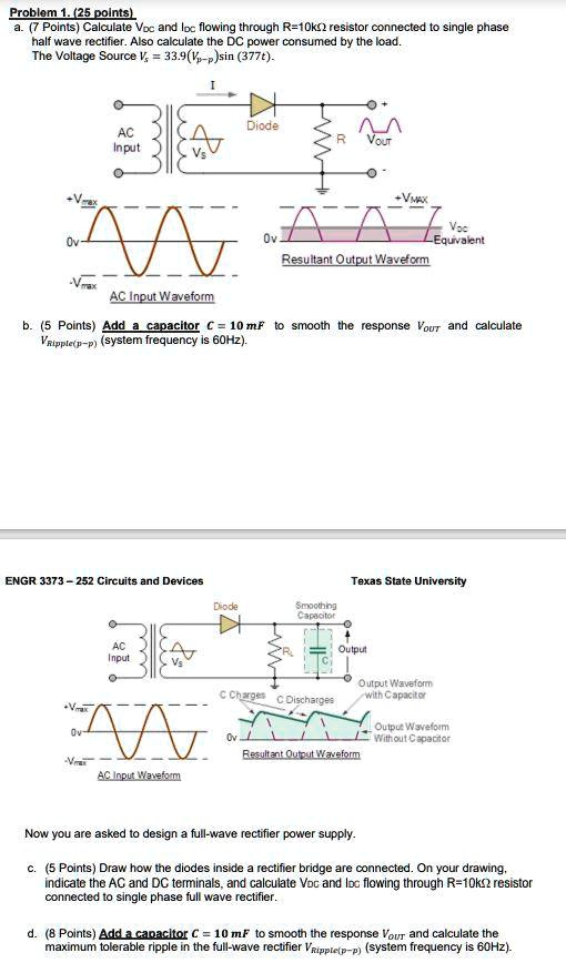 SOLVED: Problem 1.25 points) a. 7 Points Calculate Voc and Ioc flowing through R=10k resistor ...