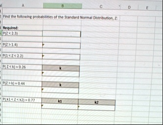 2 find the following probabilities of the standard normal distribution ...