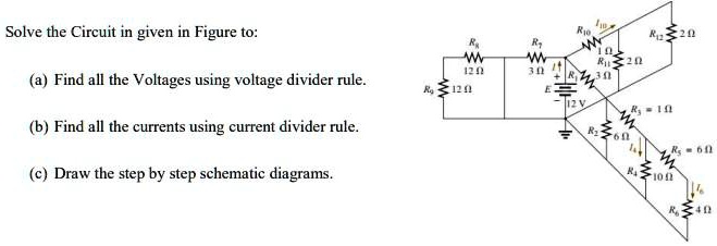 SOLVED: Solve the Circuit in given in Figure to Ra W 120 R M Ru a Find all the Voltages using ...