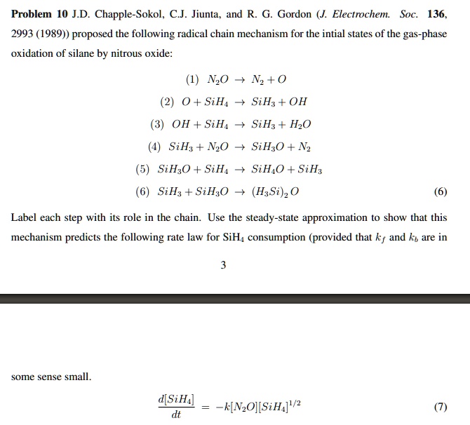 SOLVED: Problem 10 JD Chapple-Sokol, CJ Jiunta, and R. Gordon (J ...
