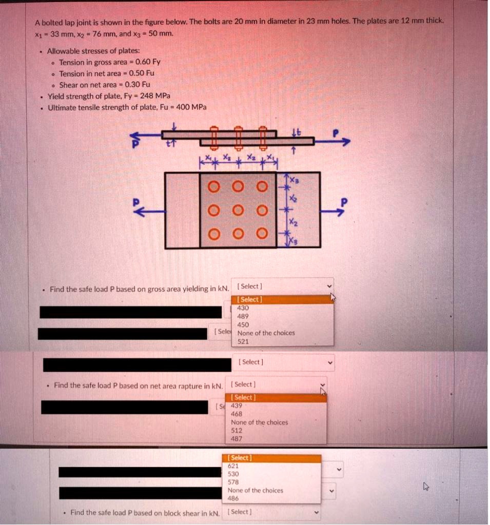 [GET ANSWER] carefully ans imp a bolted lap joint is shown in the ...