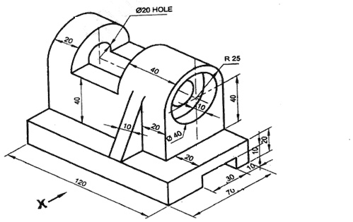 SOLVED: Draw a 3D solid model. (Metric units) Attach .dwg file