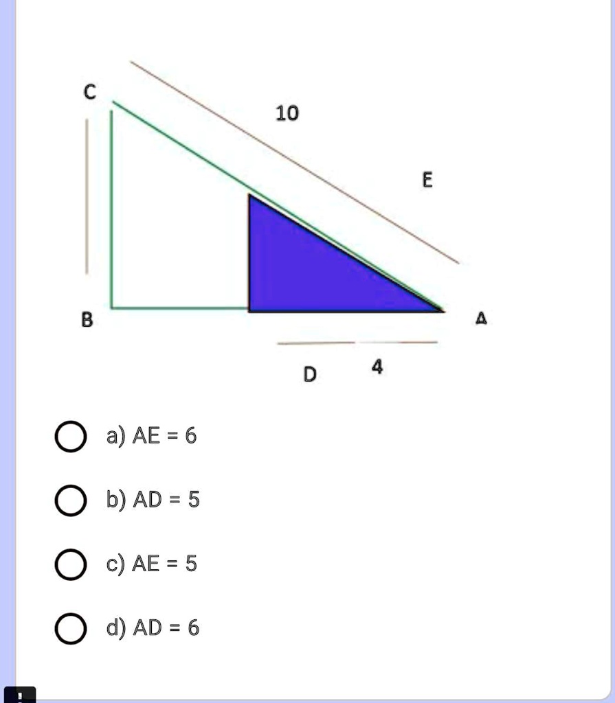 Solved El Siguiente Triangulo Representa El Espacio Que Se Tiene Para