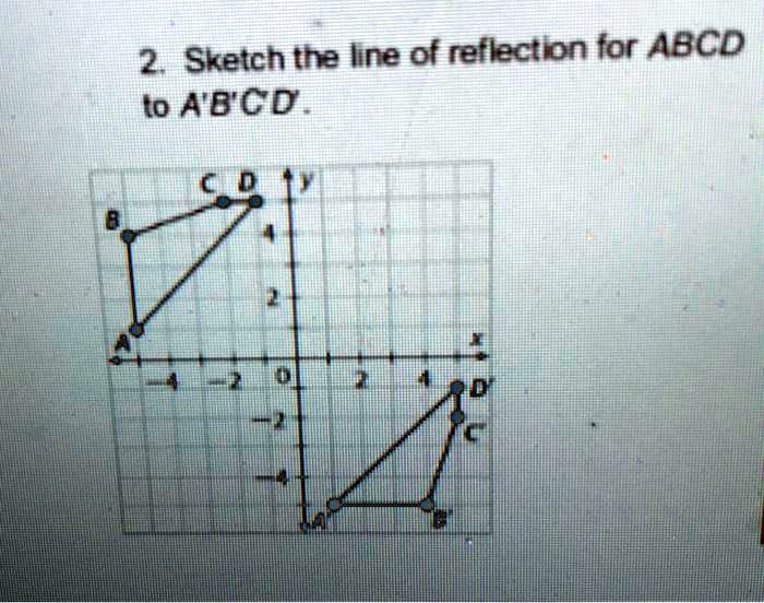 [GET ANSWER] 2 sketch the iine of reflection for abcd to abcd 36952