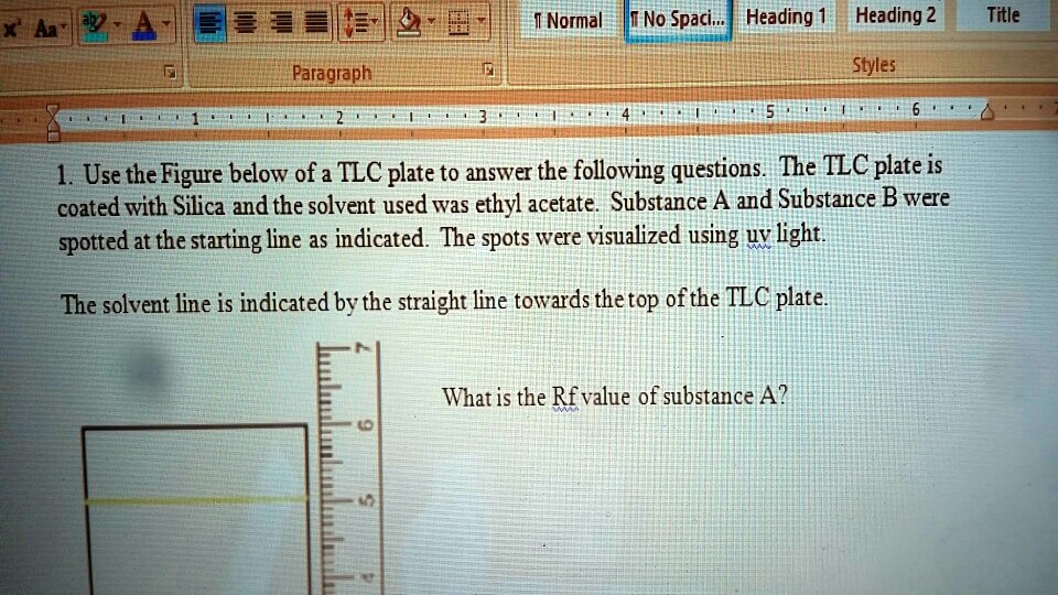 SOLVED: I. Normal No Space Heading Heading 2 Title KAa Paragraph Styles ...