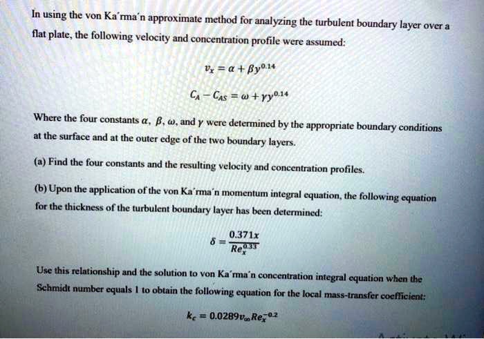 SOLVED: In using the von Ka'rma n approximate method for analyzing the ...