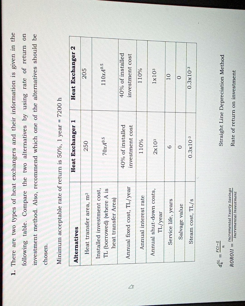 SOLVED: Heat Exchanger 2: - The text "110xA0.5" should be corrected to "110 x A x 0.5" to ...