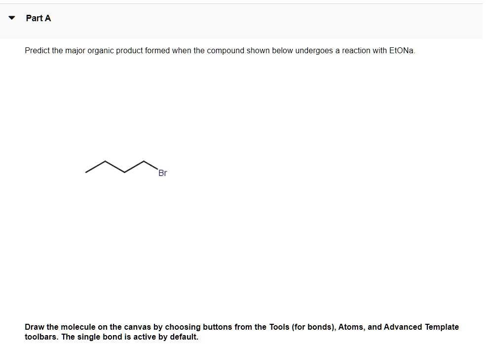 Part A Predict the major organic product formed when the compound shown ...
