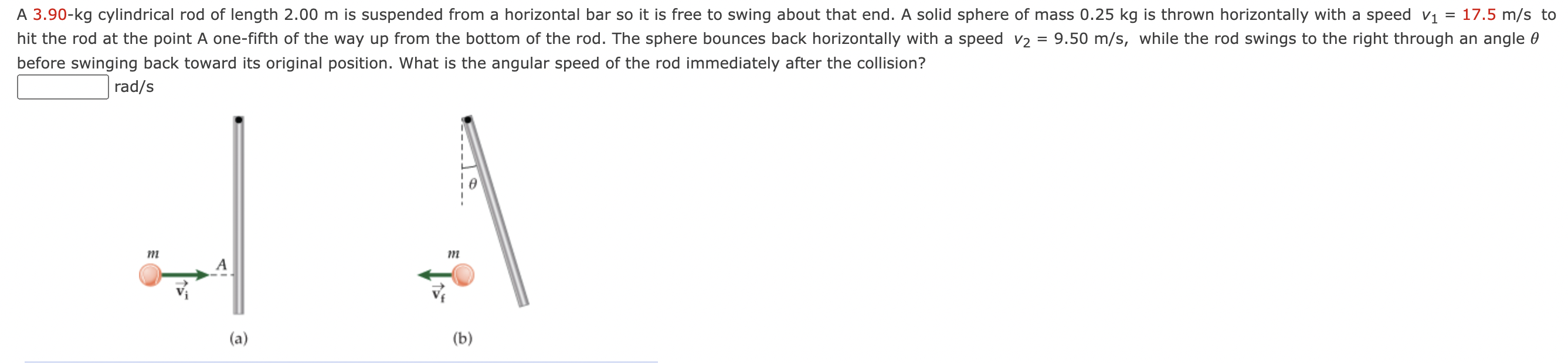 SOLVED: before swinging back toward its original position. What is the ...