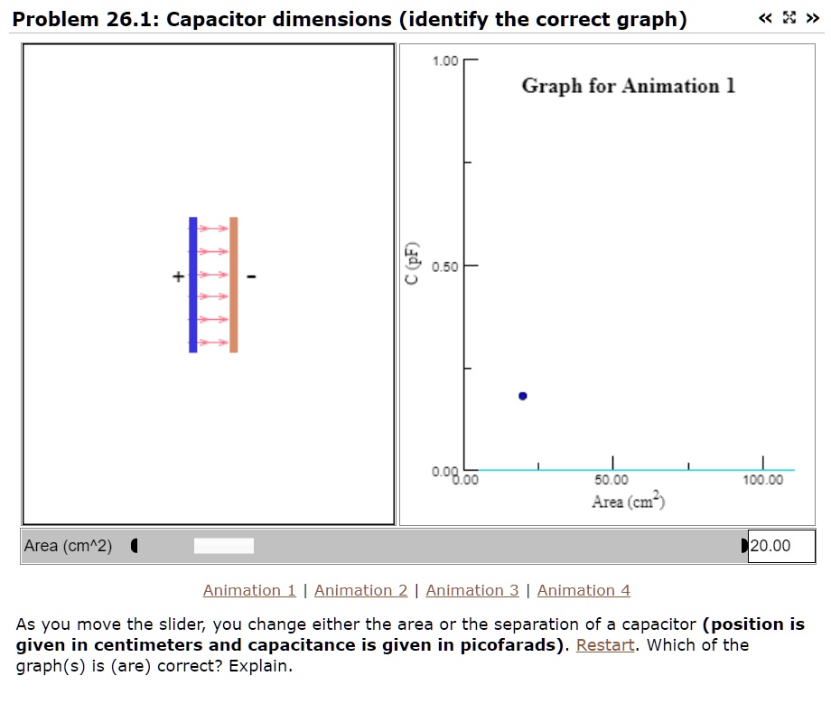 problem 261 capacitor dimensions identify the correct graph 100 graph for animation 1 2 050 ...