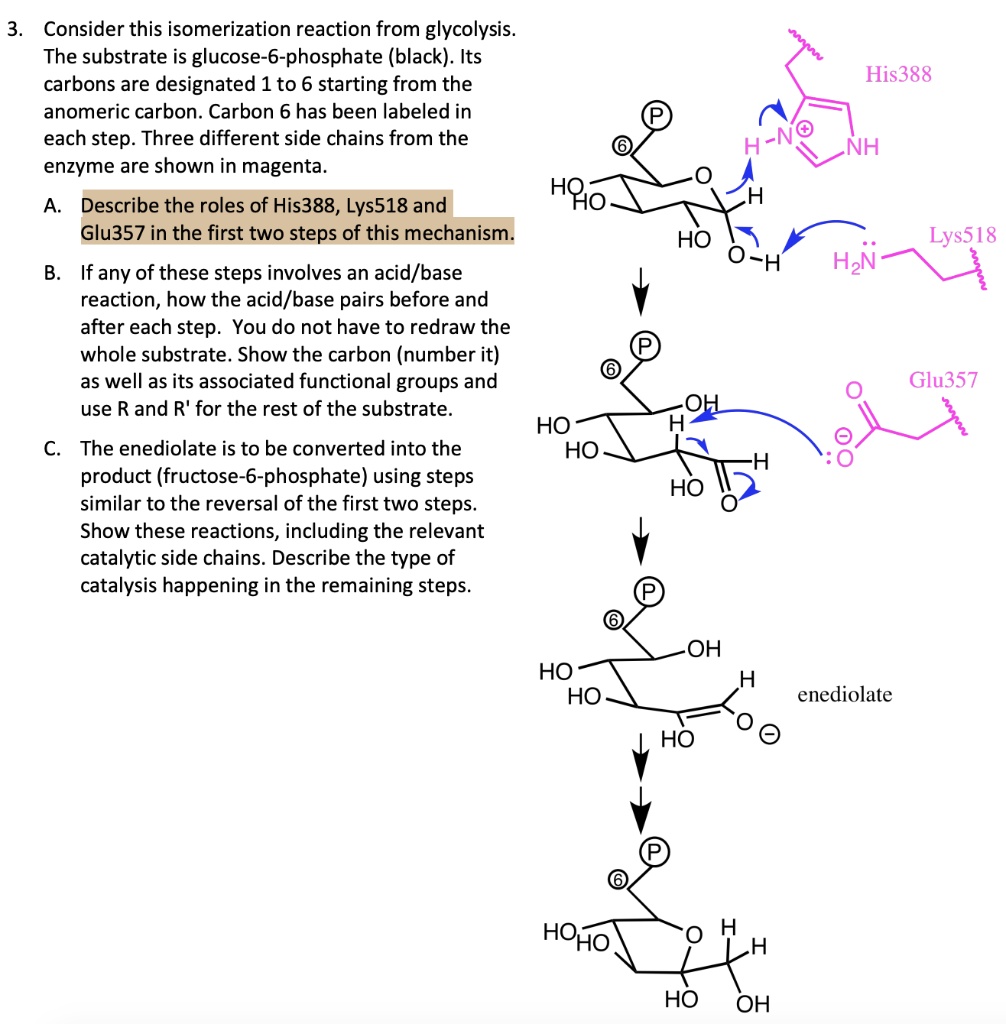 SOLVED: Consider this isomerization reaction from glycolysis The ...