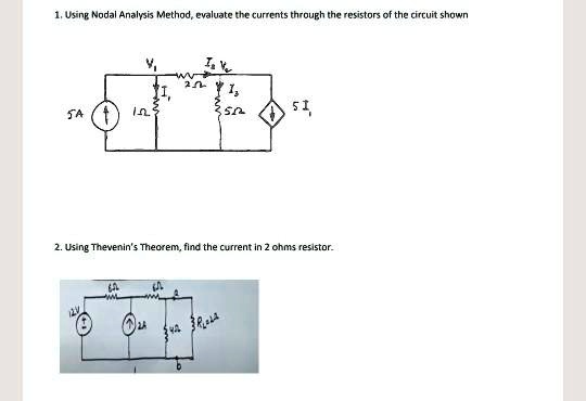 VIDEO solution: Using Nodal Analysis Method, evaluate the currents through the resistors of the ...