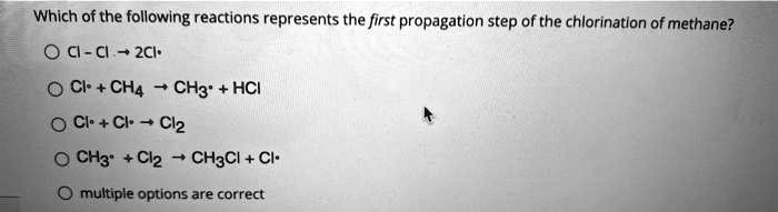 SOLVED: Which of the following reactions represents the first ...
