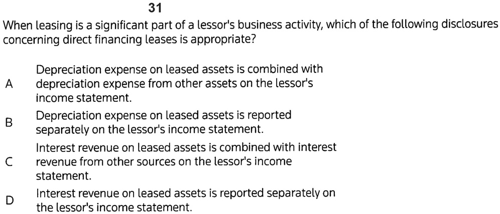 SOLVED: When leasing is a significant part of a lessor's business ...