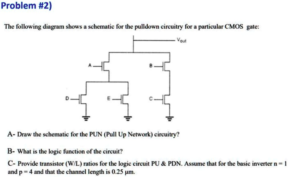 SOLVED: Problem #2) The following diagram shows a schematic for the ...