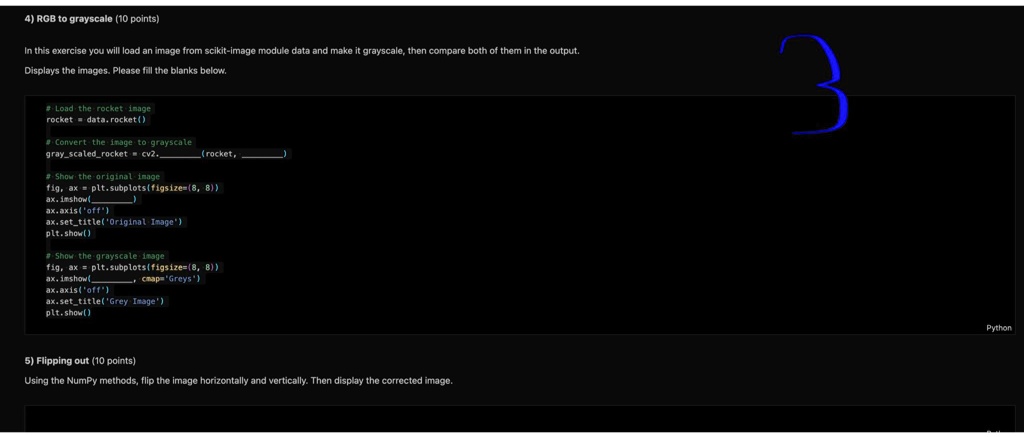 SOLVED: 4) RGB to grayscale (10 points) In this exercise, you will load an image from the scikit ...