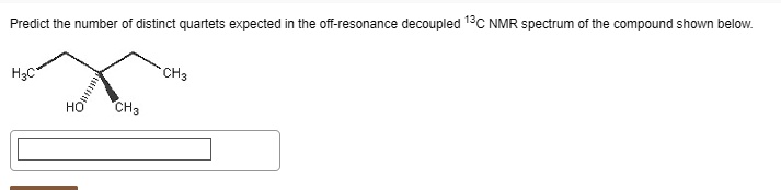 Predict the number of distinct quartets expected in the off-resonance ...