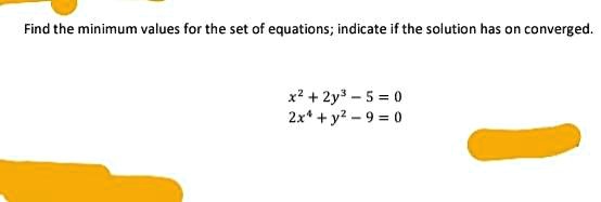Solved Please Use Octave Or Mathlab Coding And Explain In Detail Thank You Find The Minimum 9163