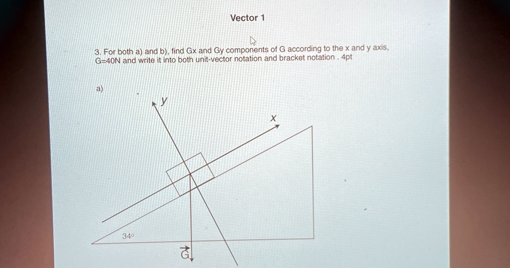 Vector 1 3. For both a) and b), find Gx and Gy components of G ...