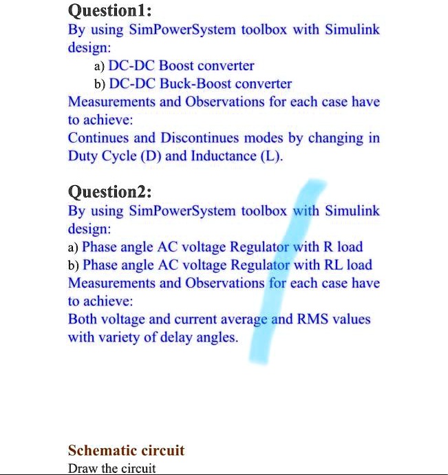 SOLVED: Questionl: By using SimPowerSystem toolbox with Simulink design: aDC-DCBoost converter ...