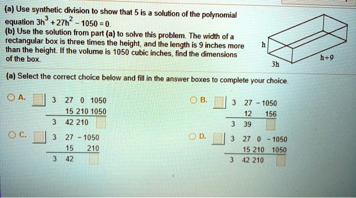 a use synthetic division to show that 5 is solution of the polynomial ...
