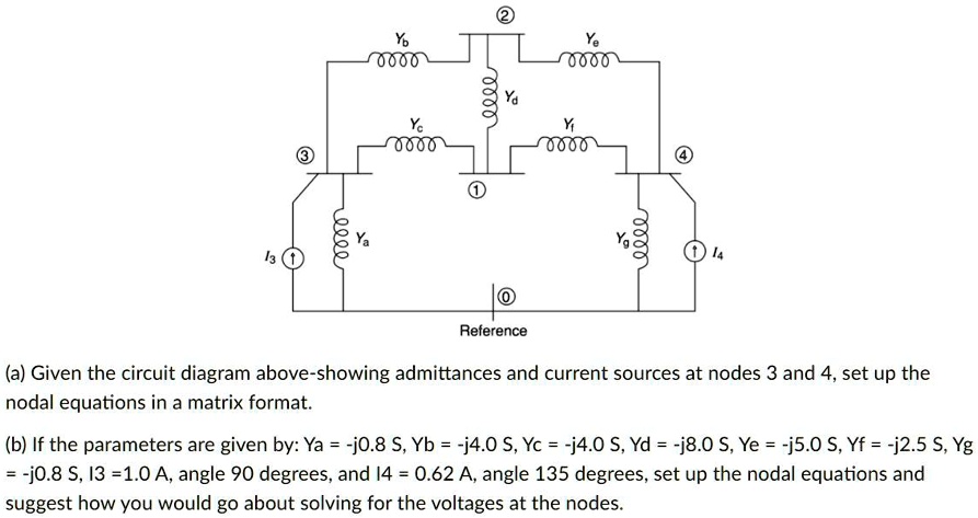 SOLVED: Reference (a) Given the circuit diagram above - showing ...