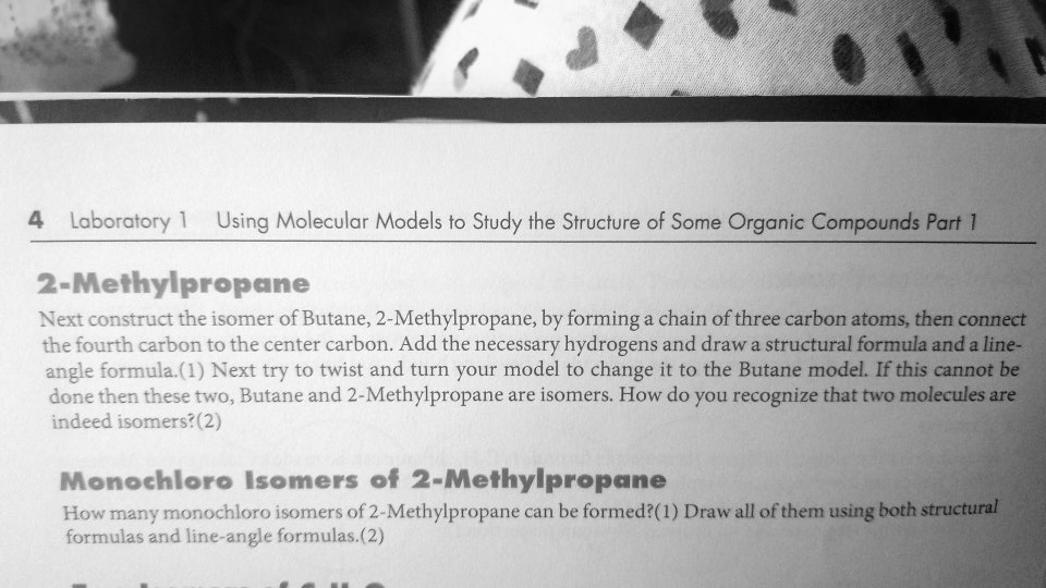 laboratory using molecular models to study the structure of some ...