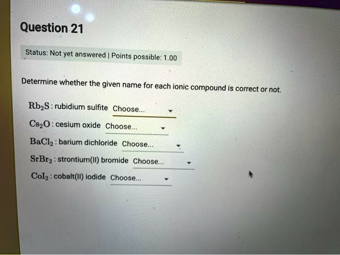 SOLVED: Question 21 Status: Not yet answered Points possible Determine ... SOLVED: Question 21 Status: Not yet answered Points possible Determine ...