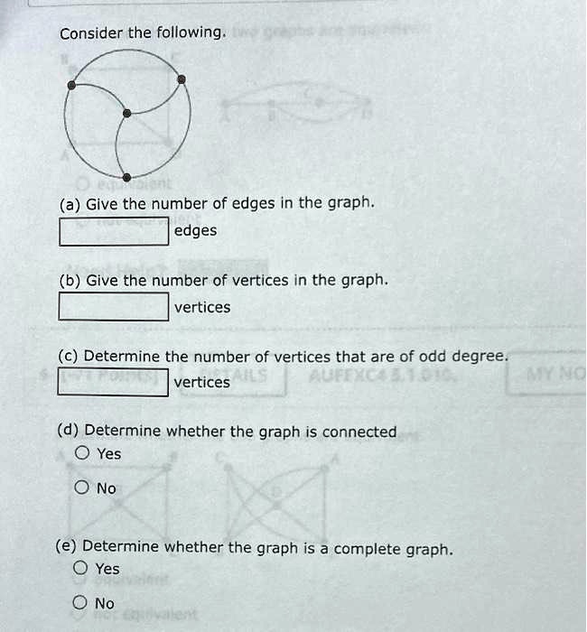 consider the following j q a give the number of edges in the graph edges b give the number of ...