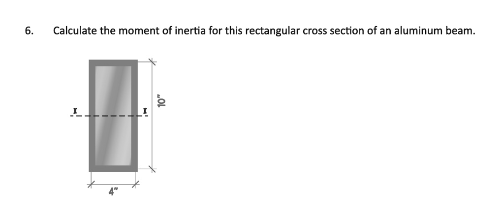 SOLVED: "Calculate the moment of inertia Calculate the moment of inertia for this rectangular ...