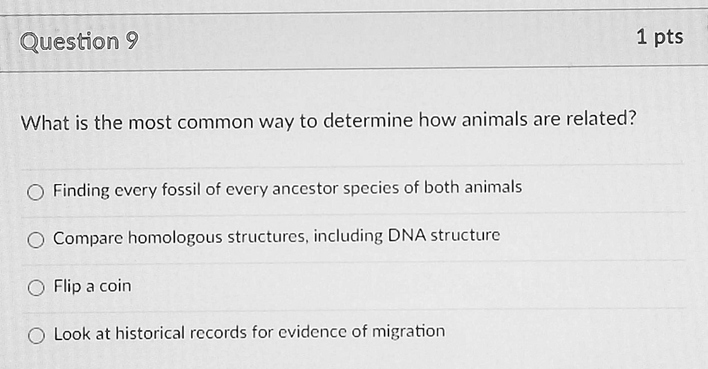 SOLVED: Question 1 pts What is the most common way to determine how ...