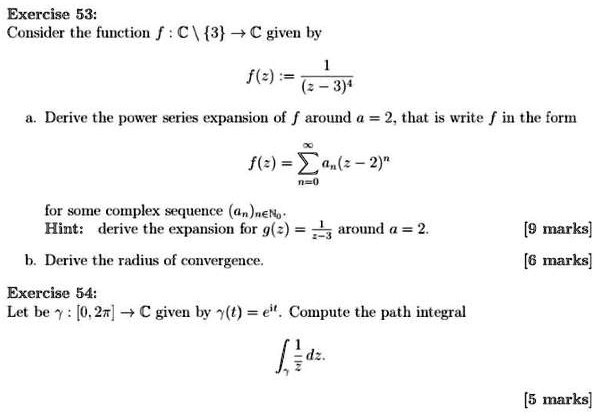 exercise 53 cousider the function f 3 giveu by fe derive the power ...