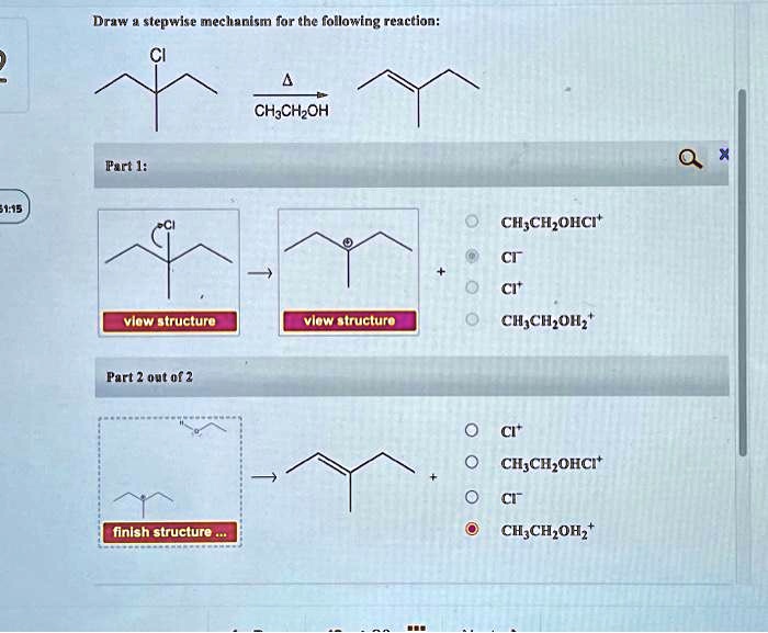SOLVED: Texts: Draw a stepwise mechanism for the following reaction: CI ...