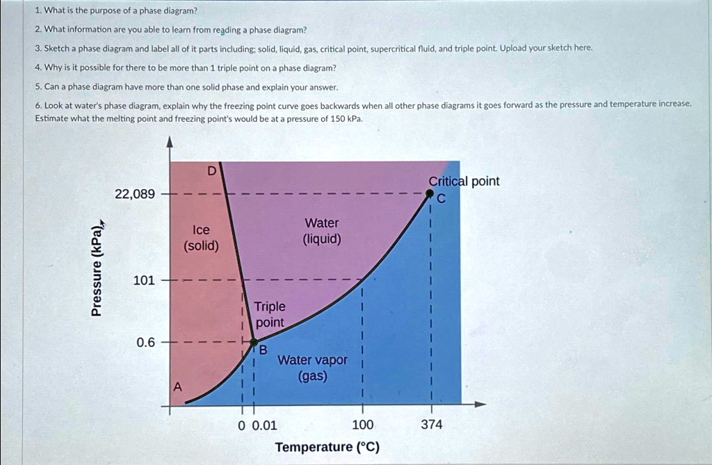 What is the purpose of a phase diagram? What information are you able ...