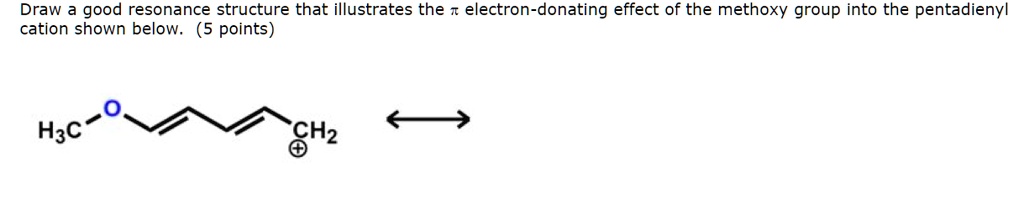 SOLVED: Draw a good resonance structure that illustrates the x electron ...