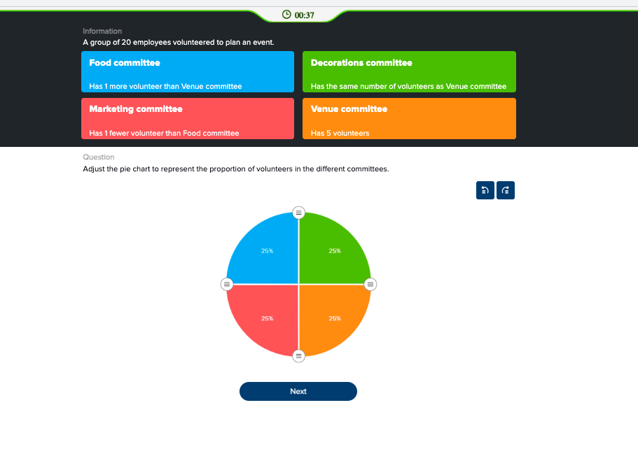 Information A group of 20 employees volunteered to plan an event. Food ...