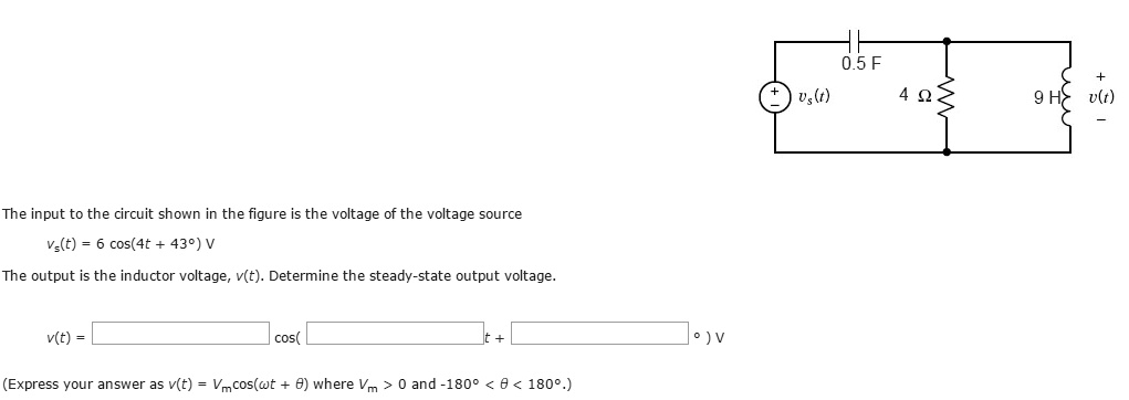 SOLVED: 0.5F Ds(t) 40 v(t) The input to the circuit shown in the figure is the voltage of the ...