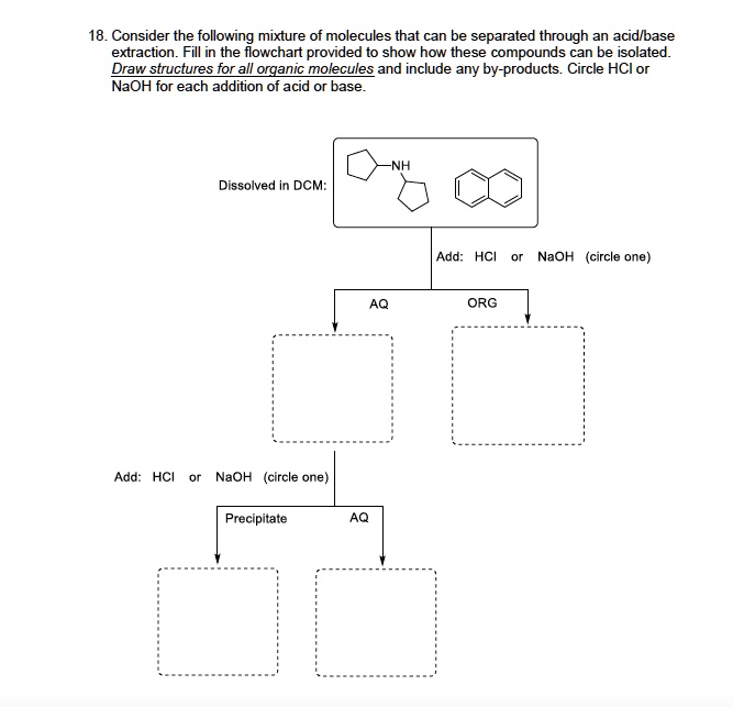 18 consider the following mixture of molecules that can be separated ...