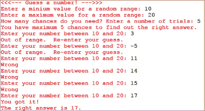 Solved Using Python 27 The Program Will Accept Two User Inputs To Define The Range Of Random