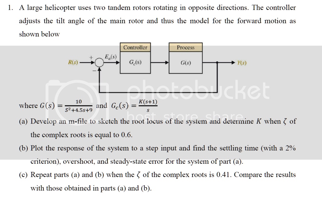 1. A large helicopter uses two tandem rotors rotating in opposite ...