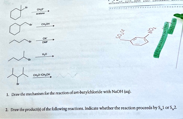 SOLVED: CHjs acetonc CH,oh CN" DMF CHO/ CH;OH Draw the mechanism for ...
