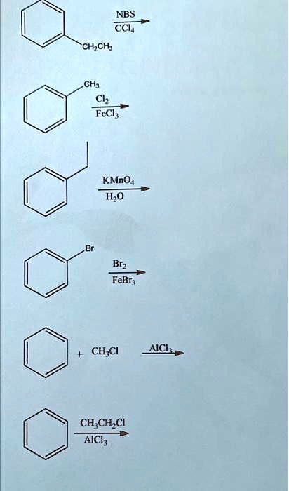 SOLVED: Text: Show the major product or products that are formed if ...