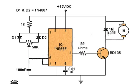 SOLVED: How do you simulate this DC motor control PWM circuit in ...