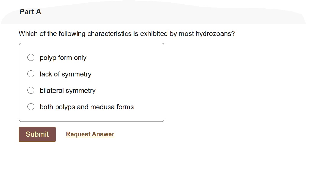 SOLVED: Which of the following characteristics is exhibited by most ...