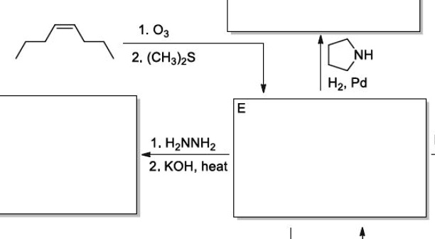 SOLVED: The reaction with the alkene and O3, (CH3)2S gives what product ...