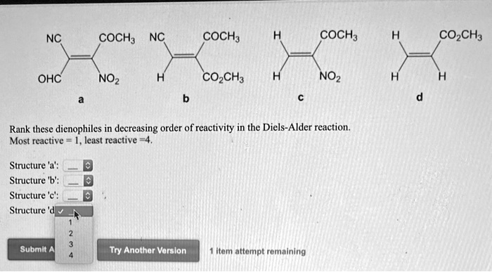 SOLVED: COCH3 COCH3 COCH3 COCH3 COCH3 COCH3 COCH3 OHC Rank these ...