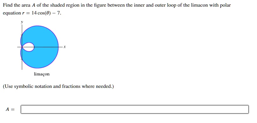 [GET ANSWER] Find the area A of the shaded region in the figure between ...