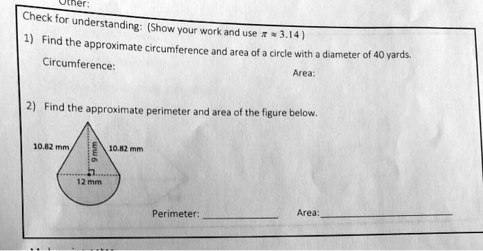 otner check for understanding show your work and use t 314 find the ...