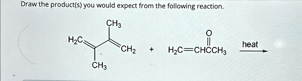 SOLVED: Draw the product(s) you would expect from the following ...